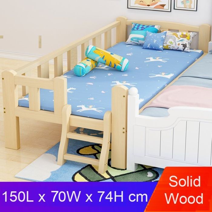 OSUKI Baby Cot Attached to Parents Bed with Staircase (150 x 70cm ...