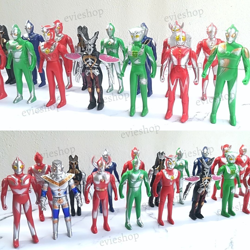 18 Pcs Ultraman Figurine Set Patung Ultraman Cake Topper Mainan ...
