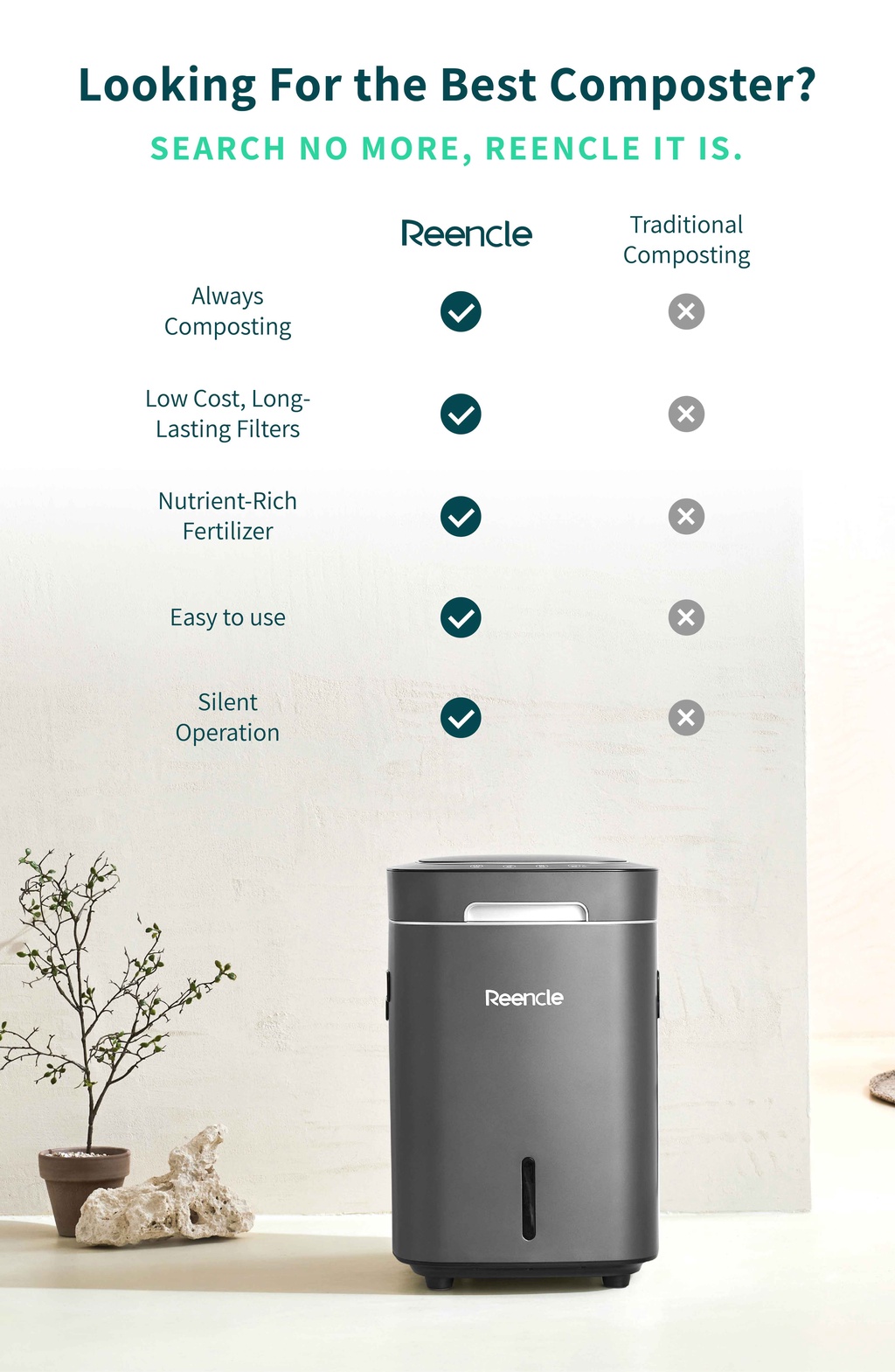Reencle - Indoor Food Waste Composter | Compost within 2-24 hours ...