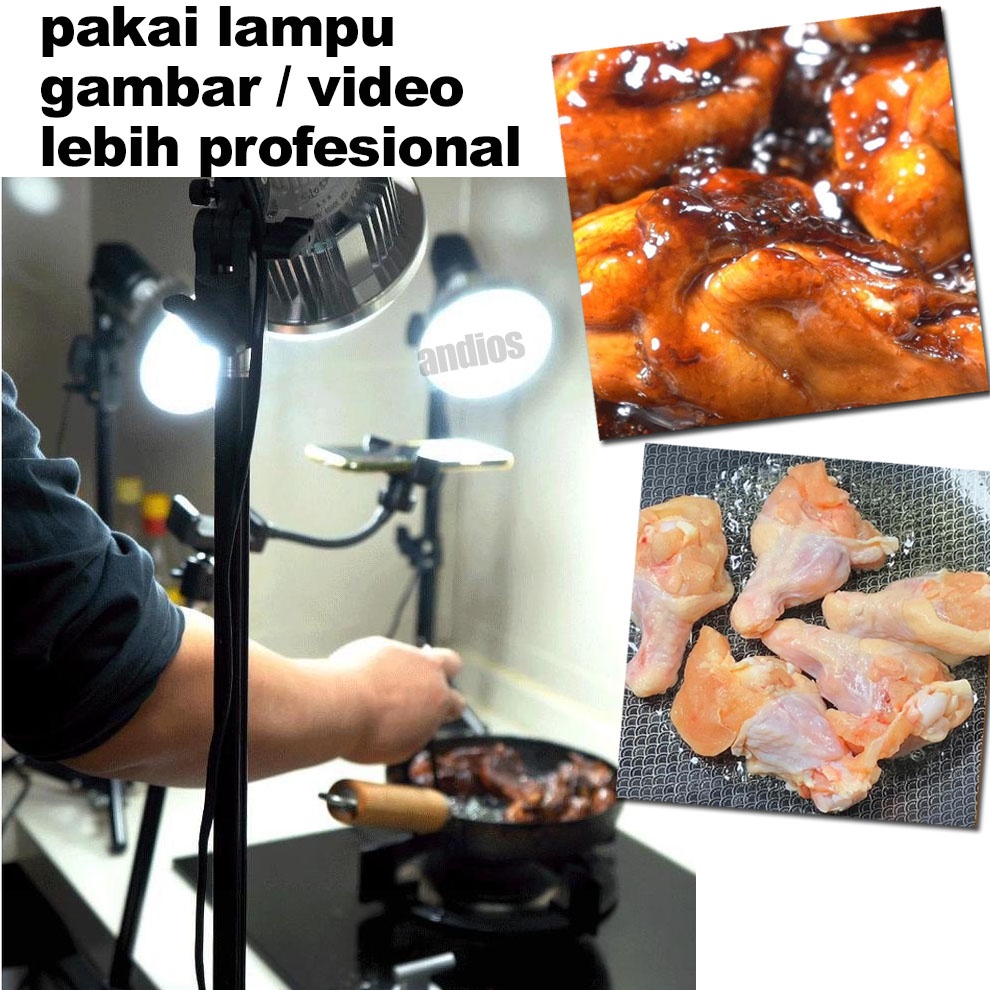 ANDIOS 105W Mentol Cendawan LED Bulb Softbox Lamp Lampu Studio SoftBox ...