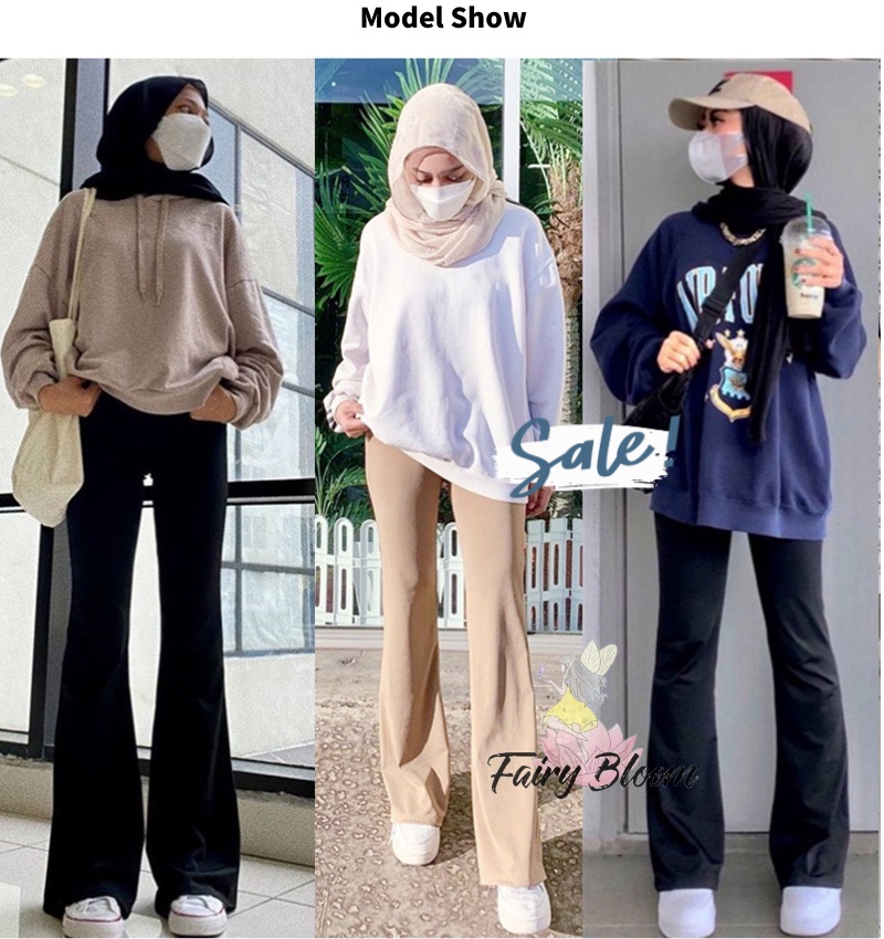 Fairy Bloom Plus Size Seluar Bootcut Woman Seluar Slack Perempuan ...