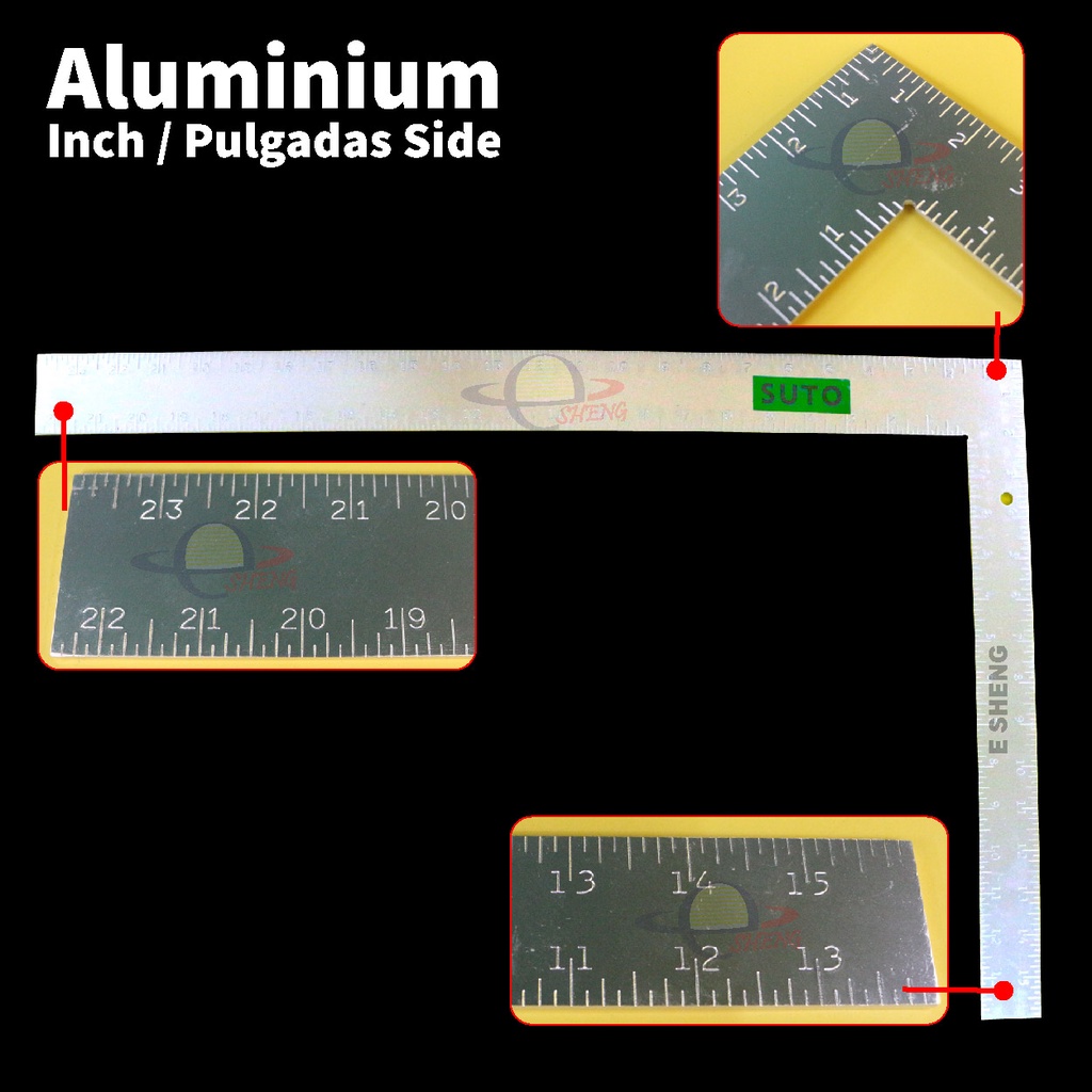 16'' x 24'' 90 Degree Stainless Steel Try Square Ruler 600mm x 400mm ...