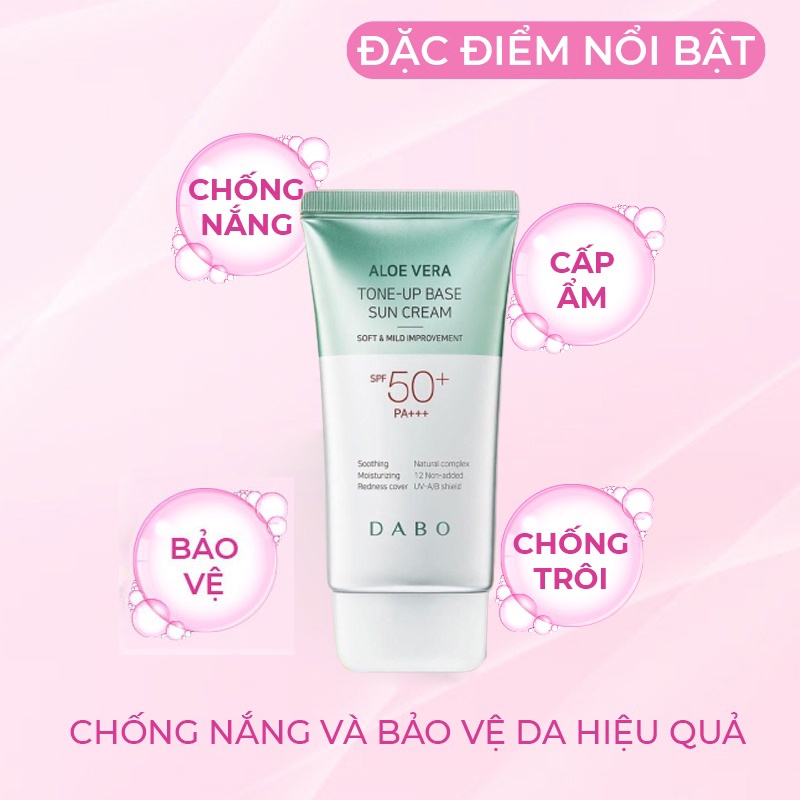 Dabo ALOE VERA Tone Sunscreen ALOE VERA SPF50 Korea 70ml (new model ...