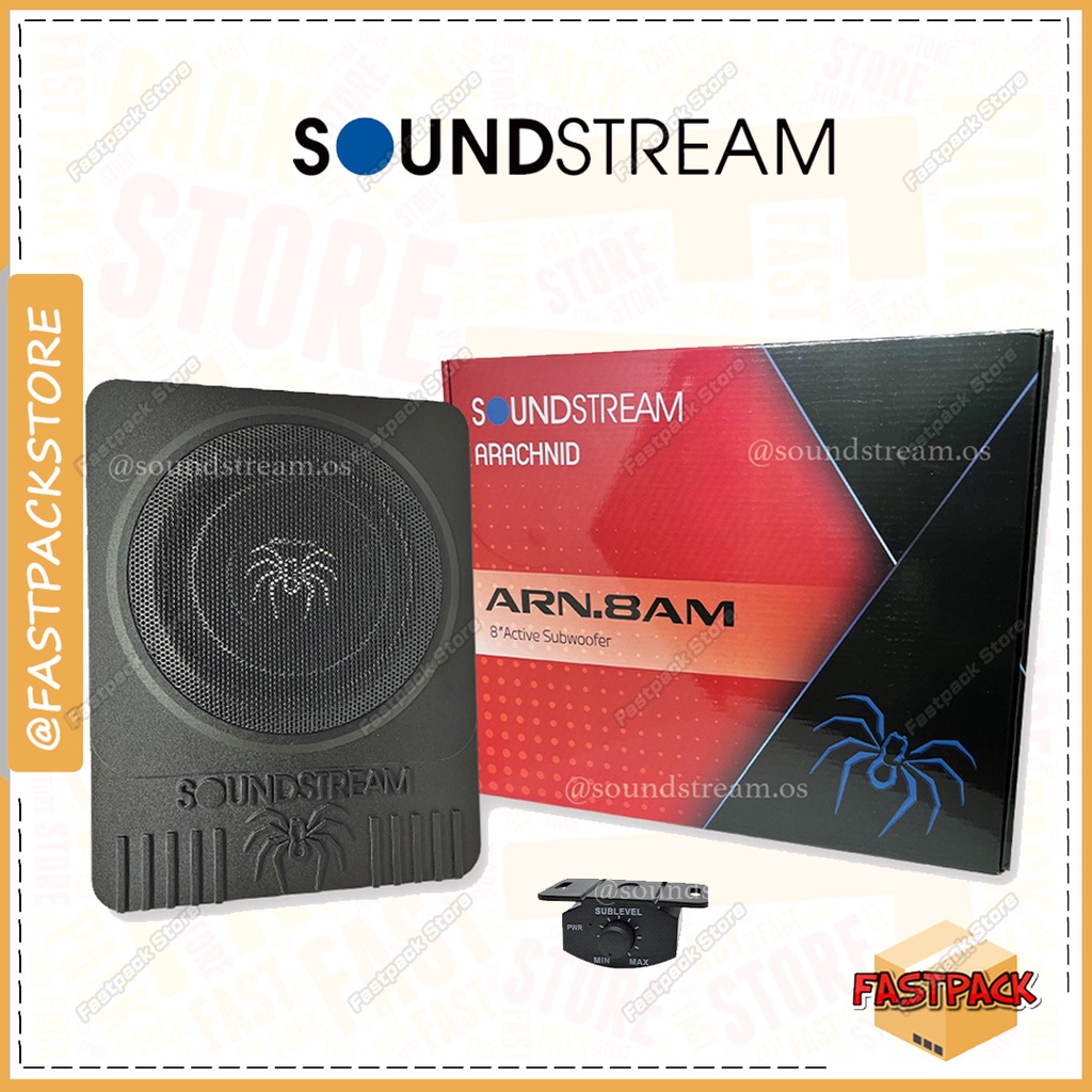 SOUNDSTREAM 8 Inch ARN.8AM 10 Inch ARN.10AM Active Subwoofer with ...