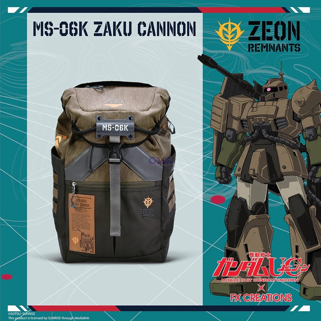 FX Creations MS-06K Zaku Cannon AGS Pro Suspension Backpack Gundam Bag ...