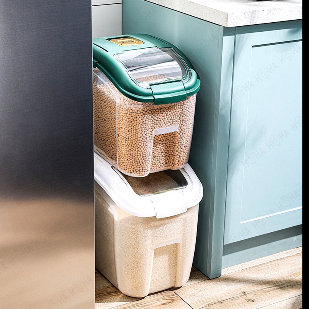 5/10KG Kitchen Rice Storage Box Rice Box Rice Bucket Moisture-proof ...
