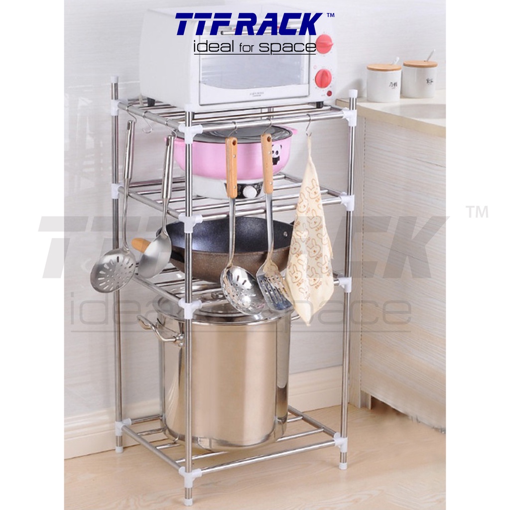 TTF Rack™ (MLS) Stainless Steel Multi Layer Shelf /Kitchen Rack Pot ...