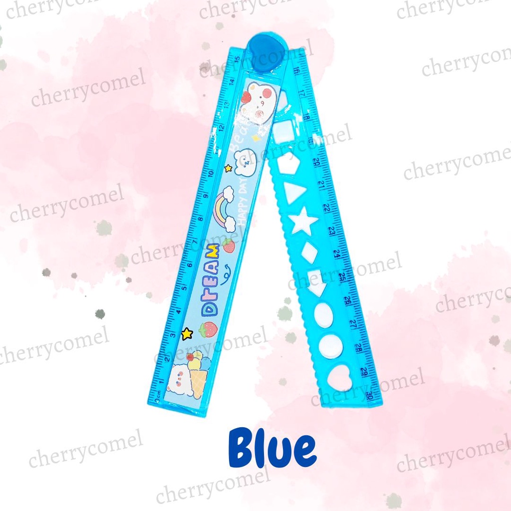 Foldable Cartoon 30cm Cartoon Foldable Ruler Cartoon Ruler Cute School ...