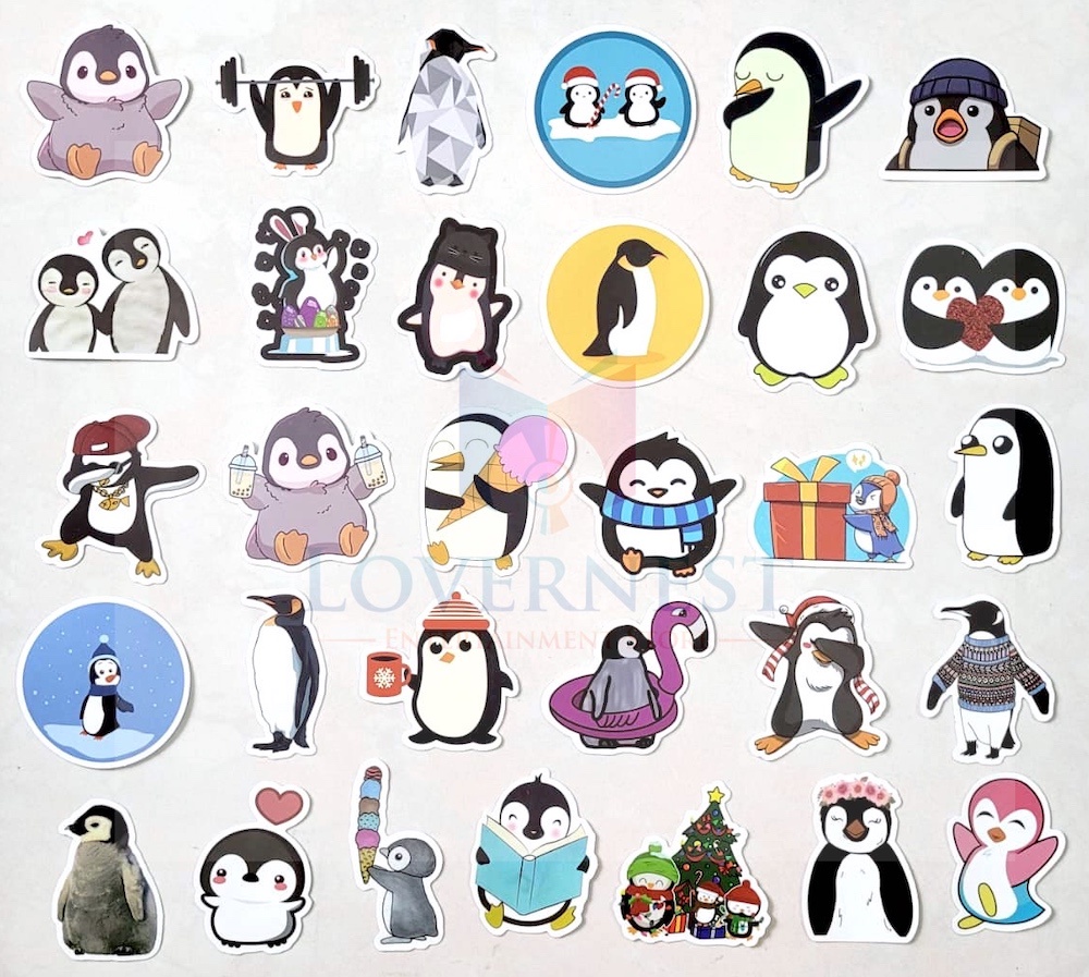 25/50Pcs PENGUINS PENGUIN CARTOON Stickers for Suitcase Laptop ...