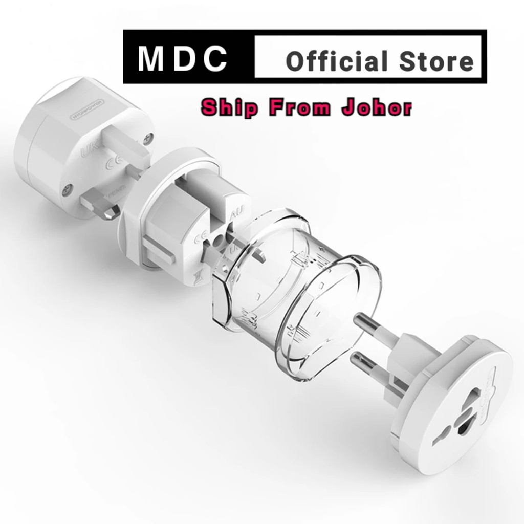 MDC Universal International Adapter All in One Round Travel Adapter ...