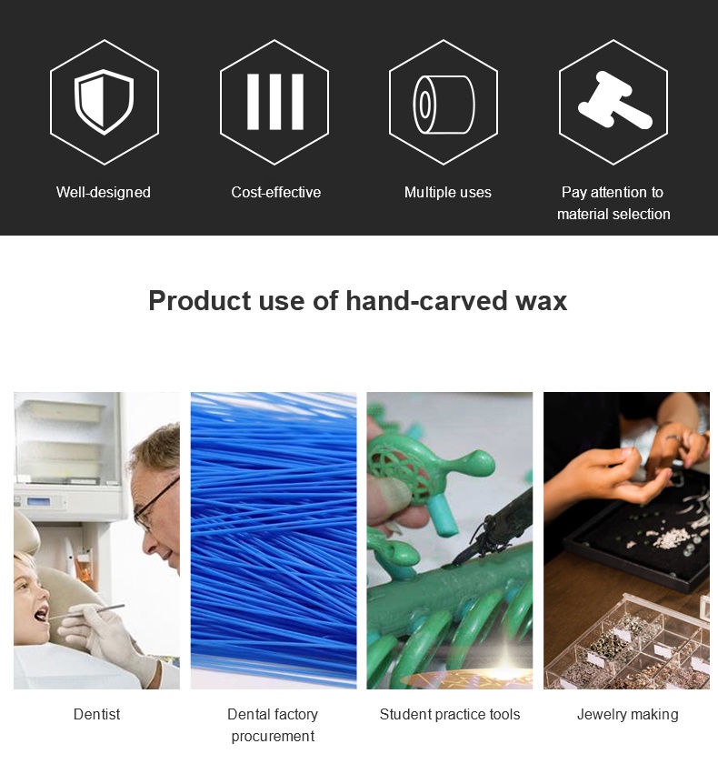 🔥 Ready Stock🔥1 Box Dental Wax Line Dental Casting Wax Sticks for ...