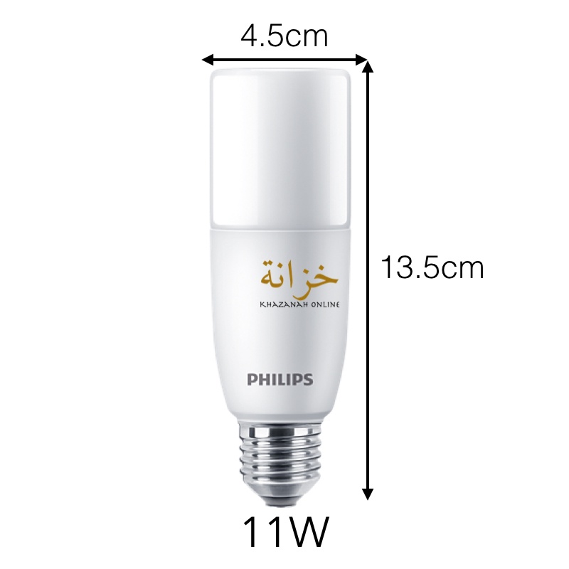 Philips MyCare LED Stick Bulb 5.5W 7.5W 9.5W 11W | E14 E27 ( 6500K / 4000K / 3000K ) | Shopee ...