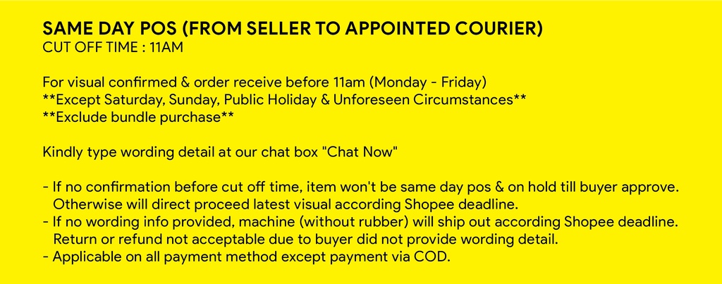 SAME DAY POS * Rubber Stamp * COLOP Self Inking Stamp P15 | P25 | P35 ...