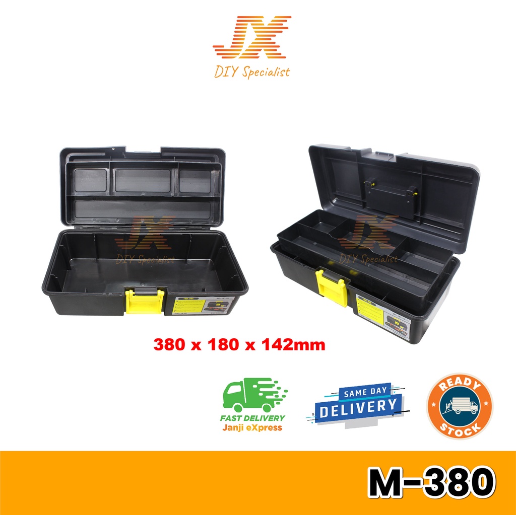 15 Inch Heavy Duty Quality Plastic Tool Box Hardware Multipurpose ...