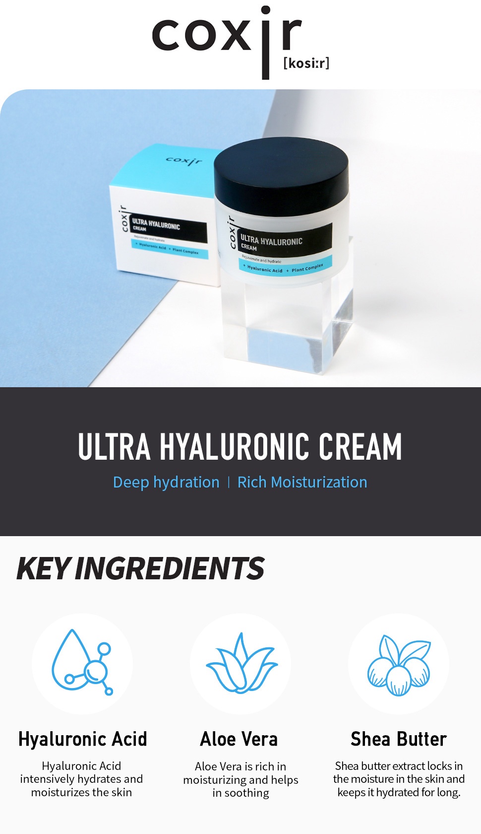 [COXIR] Ultra Hyaluronic Cream 50ml | Shopee Malaysia