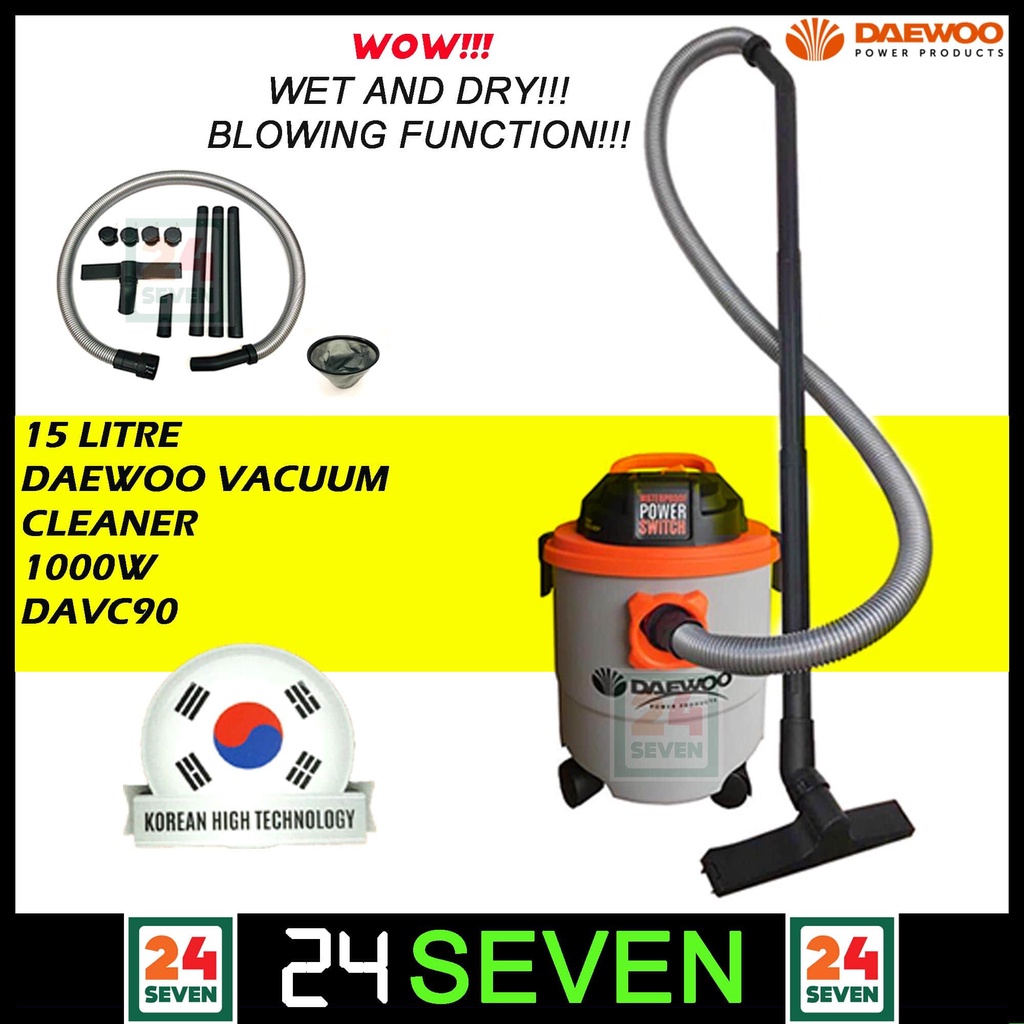 Daewoo Vacuum Cleaner 15l 20l 30l 40l Wet And Dry 1200w 15l 1250w 20l