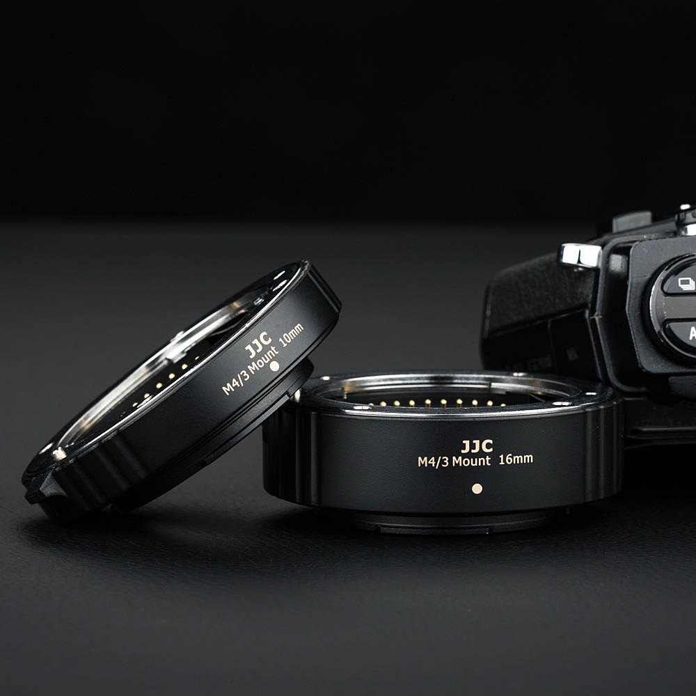 JJC M4/3 Mount Automatic Extension Tube Set for Micro 4/3 Mount Camera and Lens Macro ...