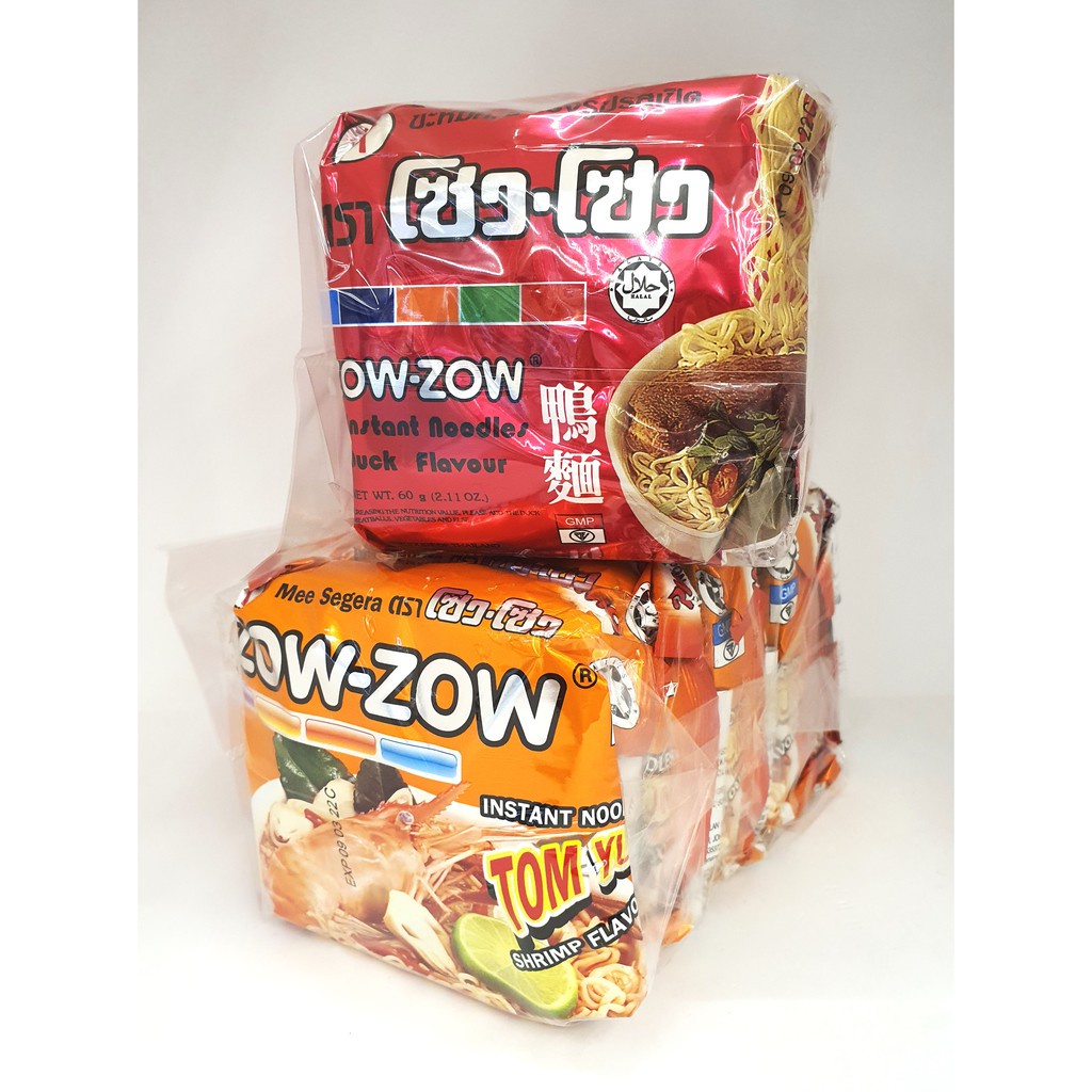 ZOW-ZOW Duck Instant Noodle 5x60g/TomYam Instant Noodles 5x60g SG Mamee ...