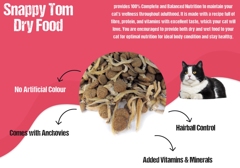 Snappy Tom Dry Packed Food (Cat Dry Food) - 1.5kg | Shopee Malaysia