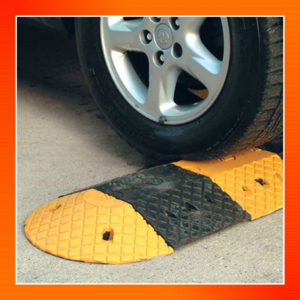 PICASAF RUBBER ROAD HUMP END 500X300X50MM | BONGGOL JALAN GETAH ...