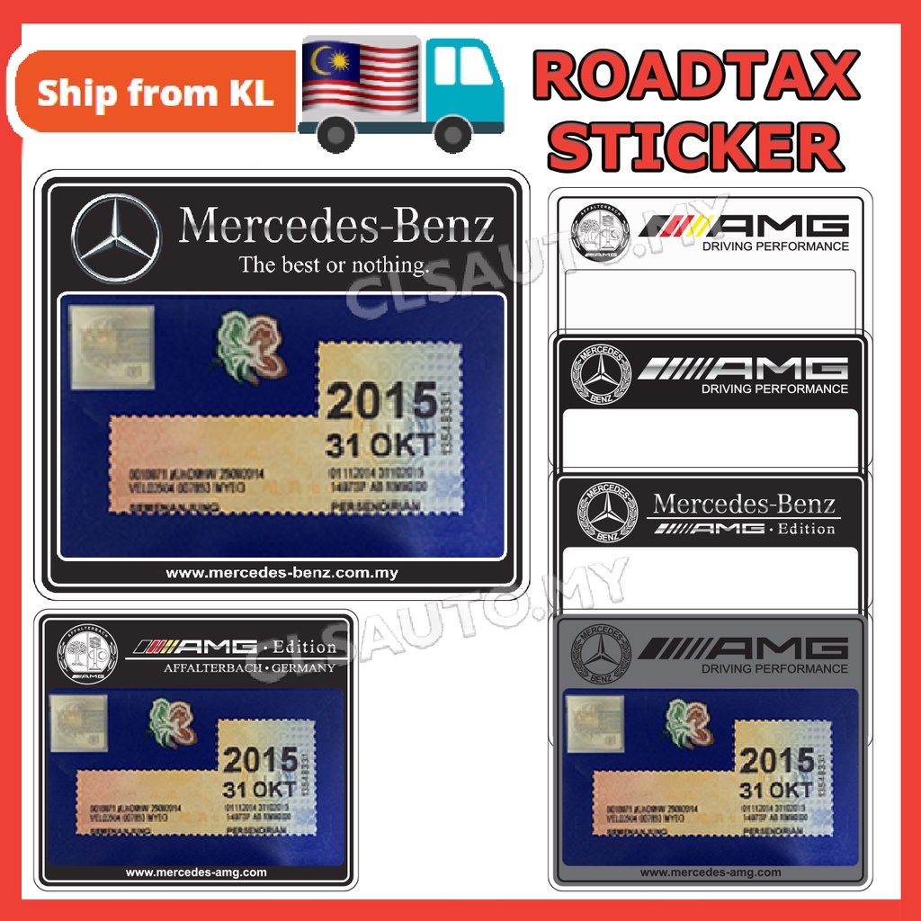 Road Tax Sticker / RoadTax Kereta Decal Pelekat Road Tax Kereta ...