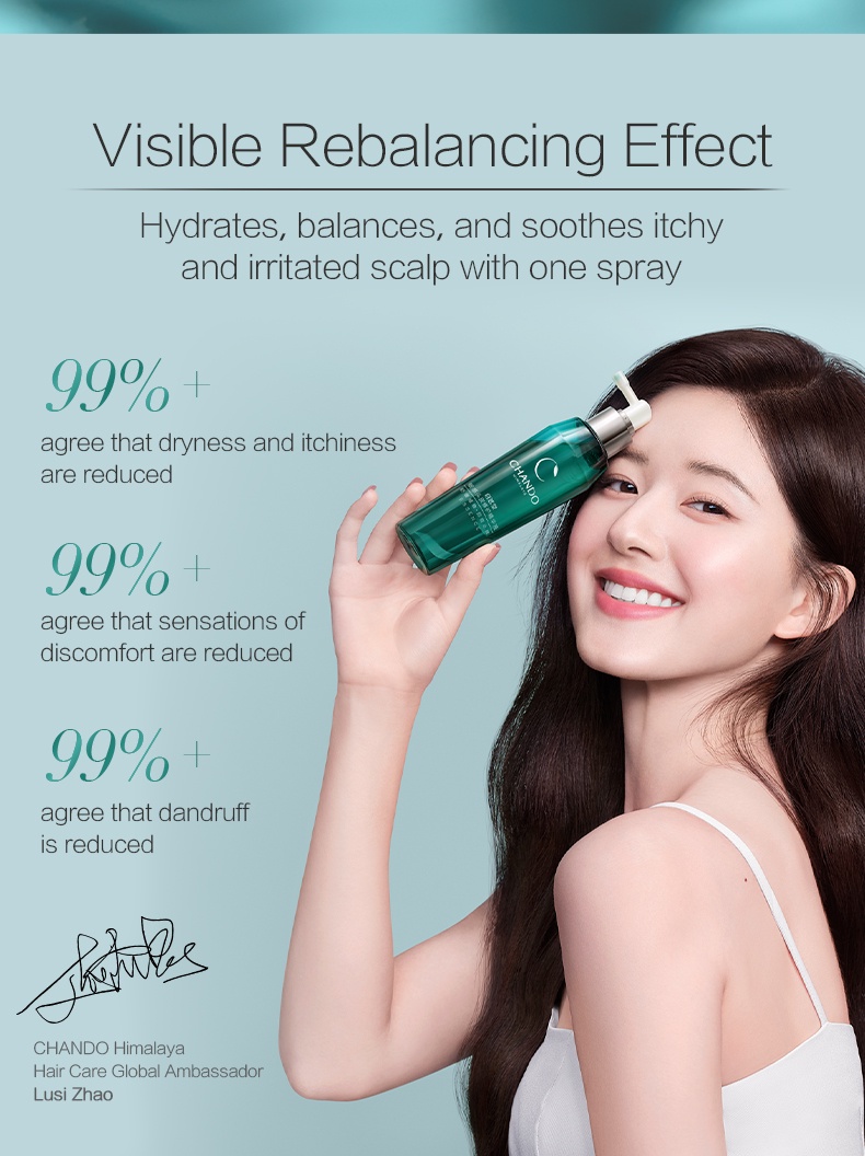 CHANDO Himalaya 自然堂 Anti-sensitive Scalp Repairing Serum Anti scalp ...