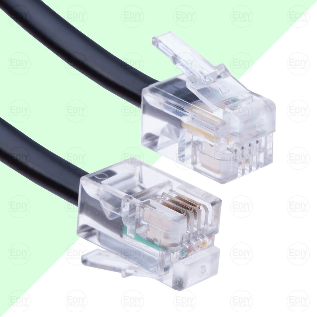 2M TELEPHONE SPRING CORD RJ9 4P4C Extension Curly Fixed line Landline ...