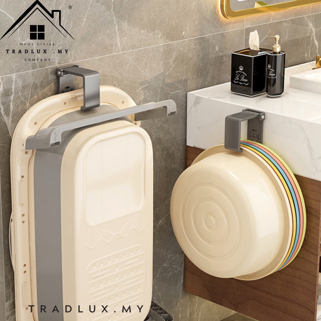 Stainless Steel Magic Wash Basin Hook / Non marking Super Adhesive ...