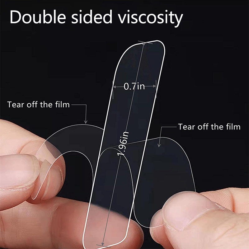 60Pcs/Set Double Sided Transparent Stickers Tape Non-marking Strong ...