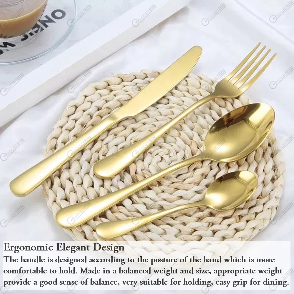 Premium 24pcs Stainless Steel Cutlery Set with Premium Gift Box High ...