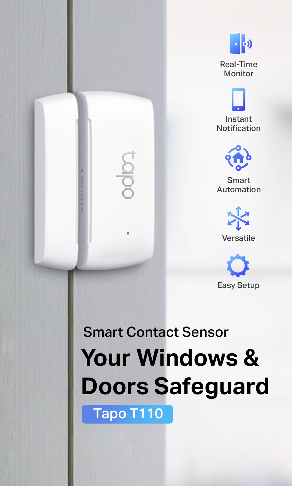 TP-Link Smart Doors And Windows Contact Sensor Tapo T110 | Shopee Malaysia