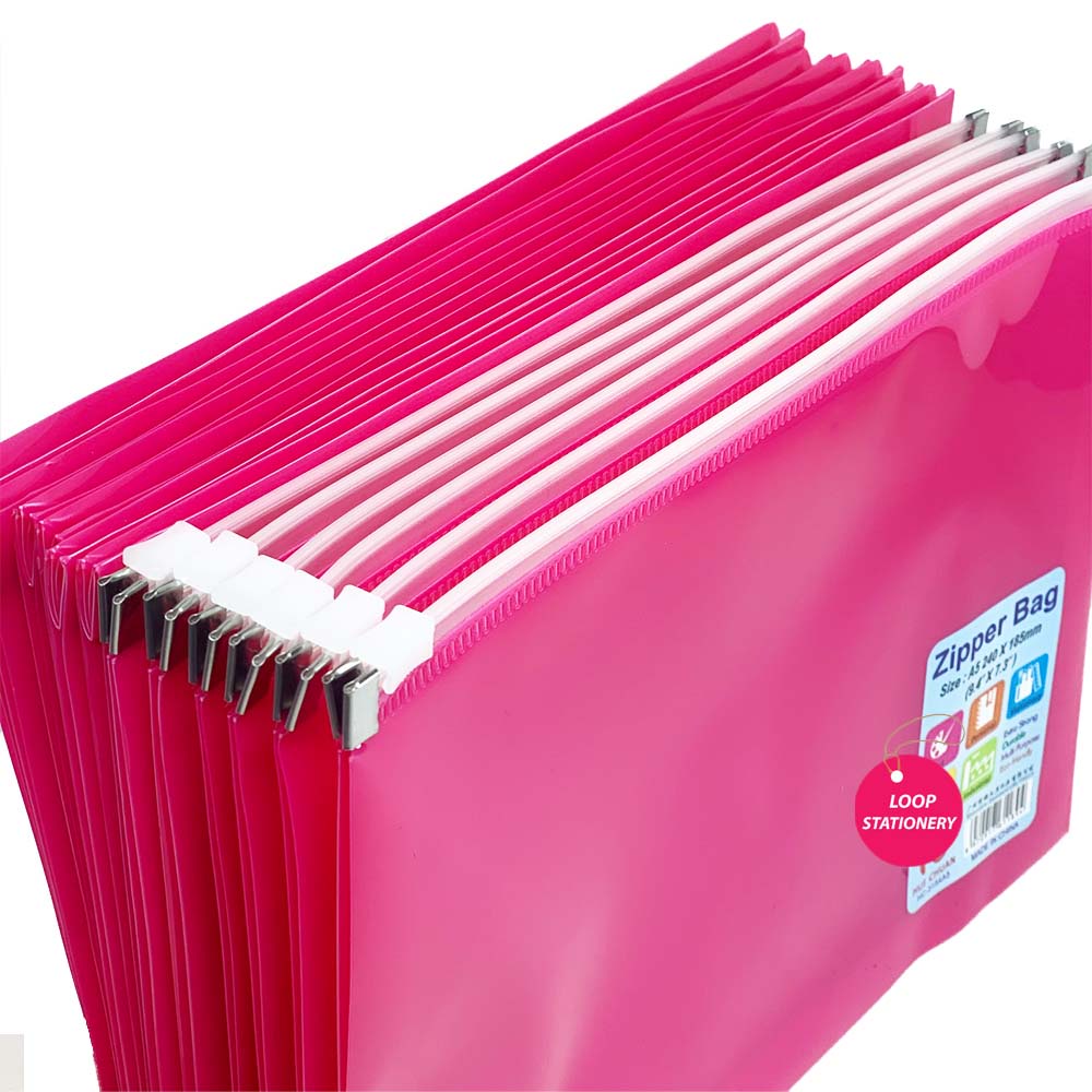 PVC Zipper Bag Zip Lock File Folder | Shopee Malaysia