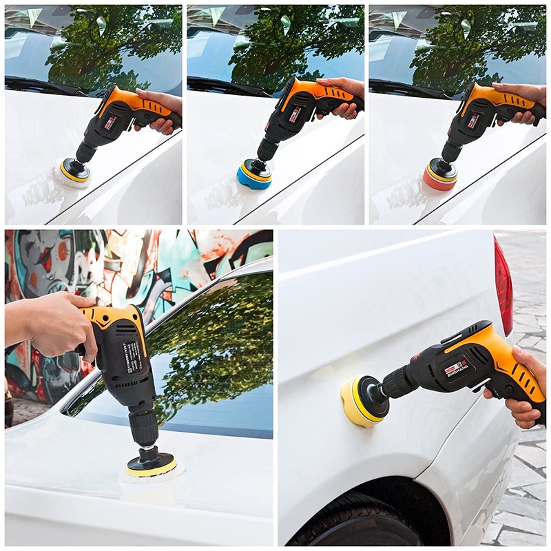 11PCCar Polish Sponge Span Polish Kereta Sponge Polish Machine Car ...