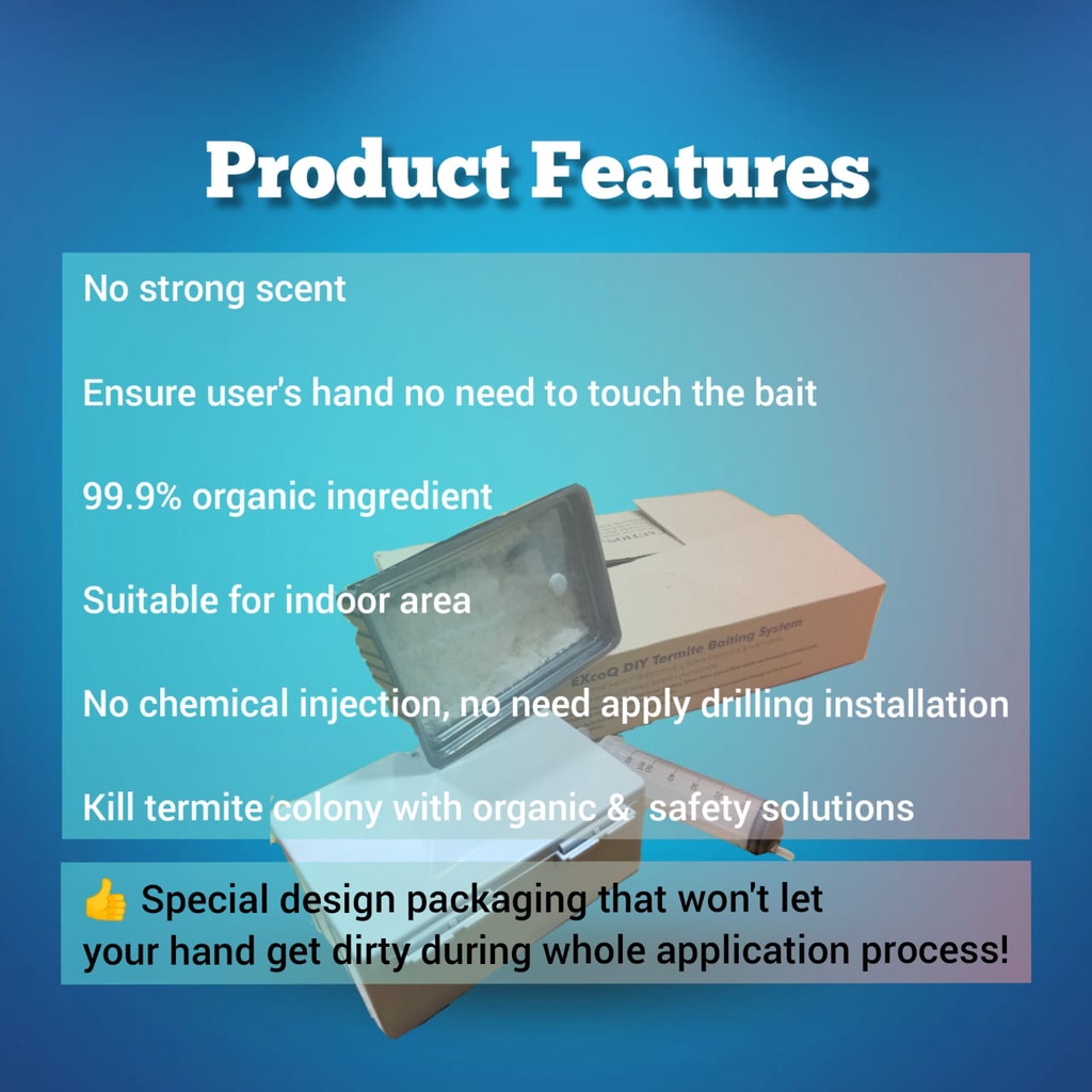 EXcoQ DIY Termite Bait System / Indoor & Outdoor Termite Bait Box ...
