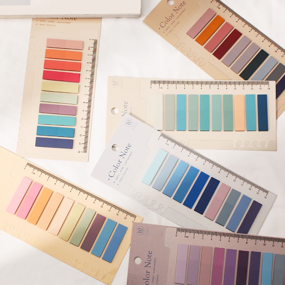 200 Sheets/pack Colorful Sticky Notes Memo Pad Label Note Bookmarks ...