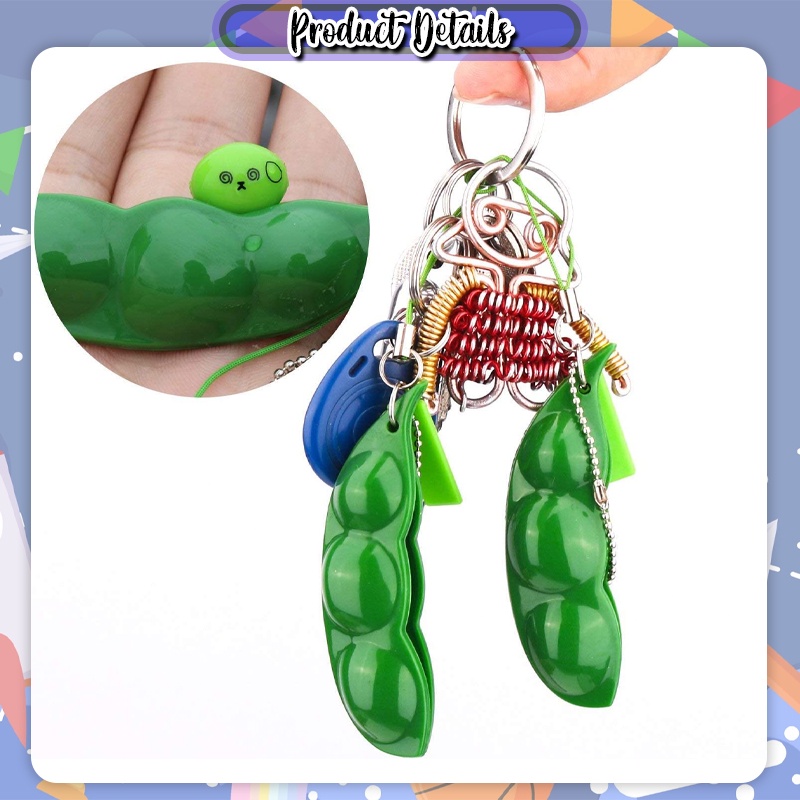 [Little B House] Fidget Toy Squeeze Peanut Stress Relief Squishy Pea ...