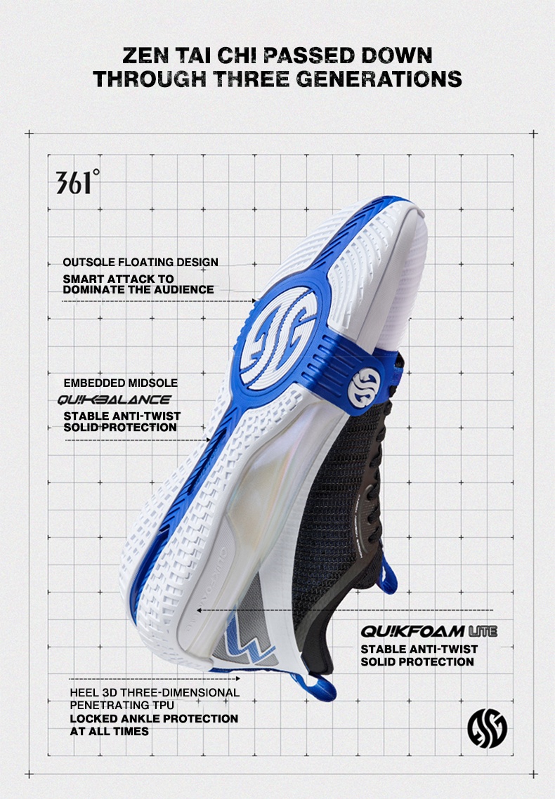 361 Degrees Aaron Gordon Zen3 Mod/Zen3 Se Basketball Shoes Professional ...