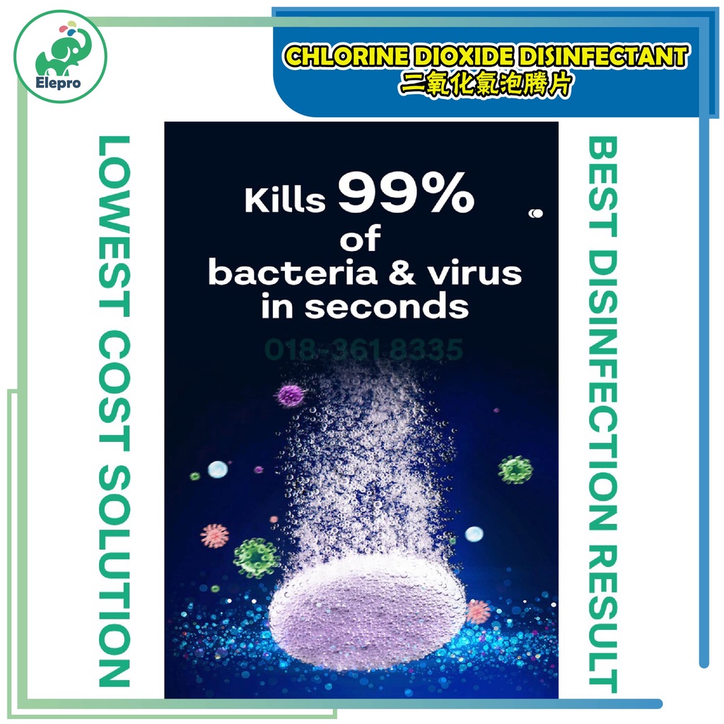 [ORIGINAL] Chlorine Dioxide Disinfectant Tablet, CIO2/CLO2 ...