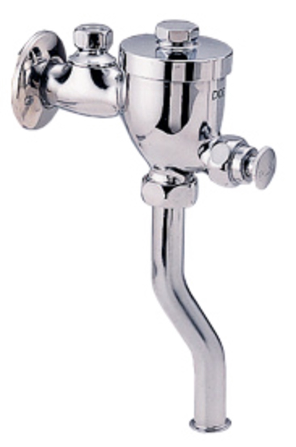 Doe DE100B Exposed Manual Urinal Flush Valve With Bend Outlet Pipe 15mm ...