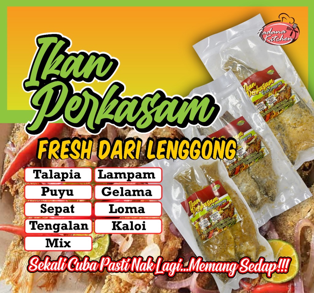 Ikan Pekasam Perkasam Lenggong Loma Perak Kedah Masam Dried Fish Sungai ...