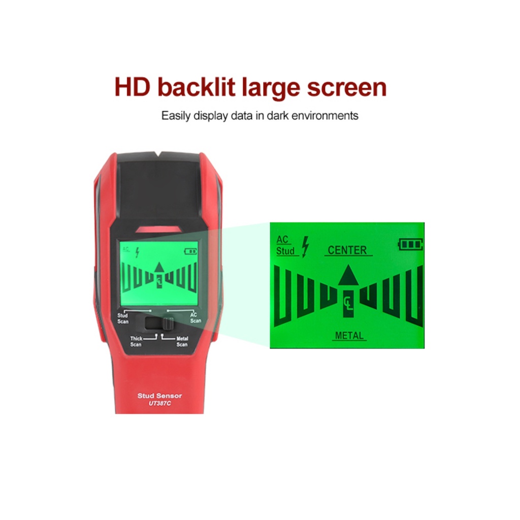 UNI-T UT387D UT387C Wall Scanner Steel bar/Copper Pipe/Cable/Metal Wood ...