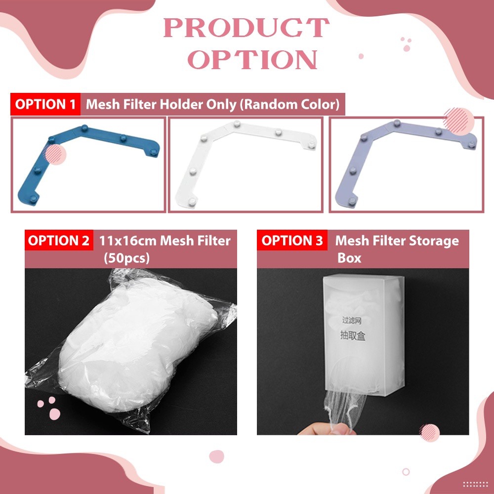 CURO Triangle Food Waste Sink Filter Net Basket Holder Drain Kitchen ...