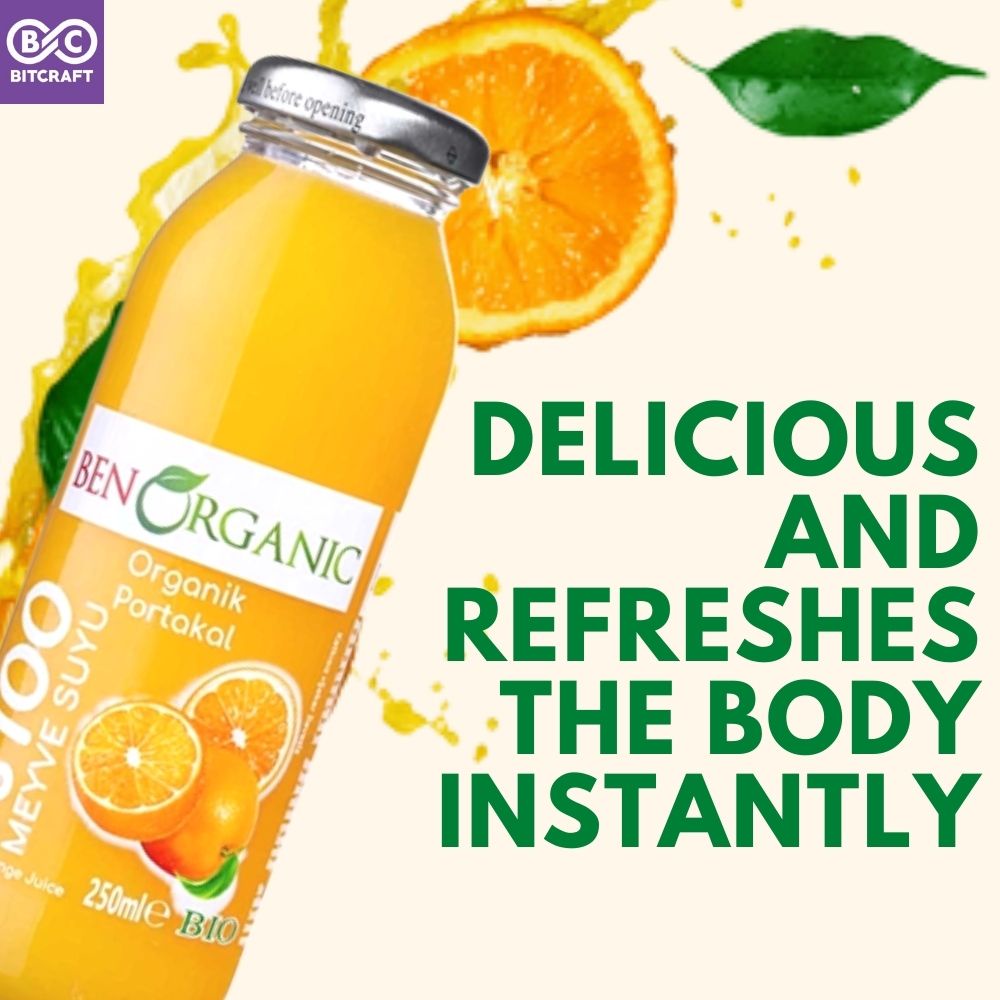 Ben Organic 100% Organic Orange Juice Imported From Turkey Jus Oren ...