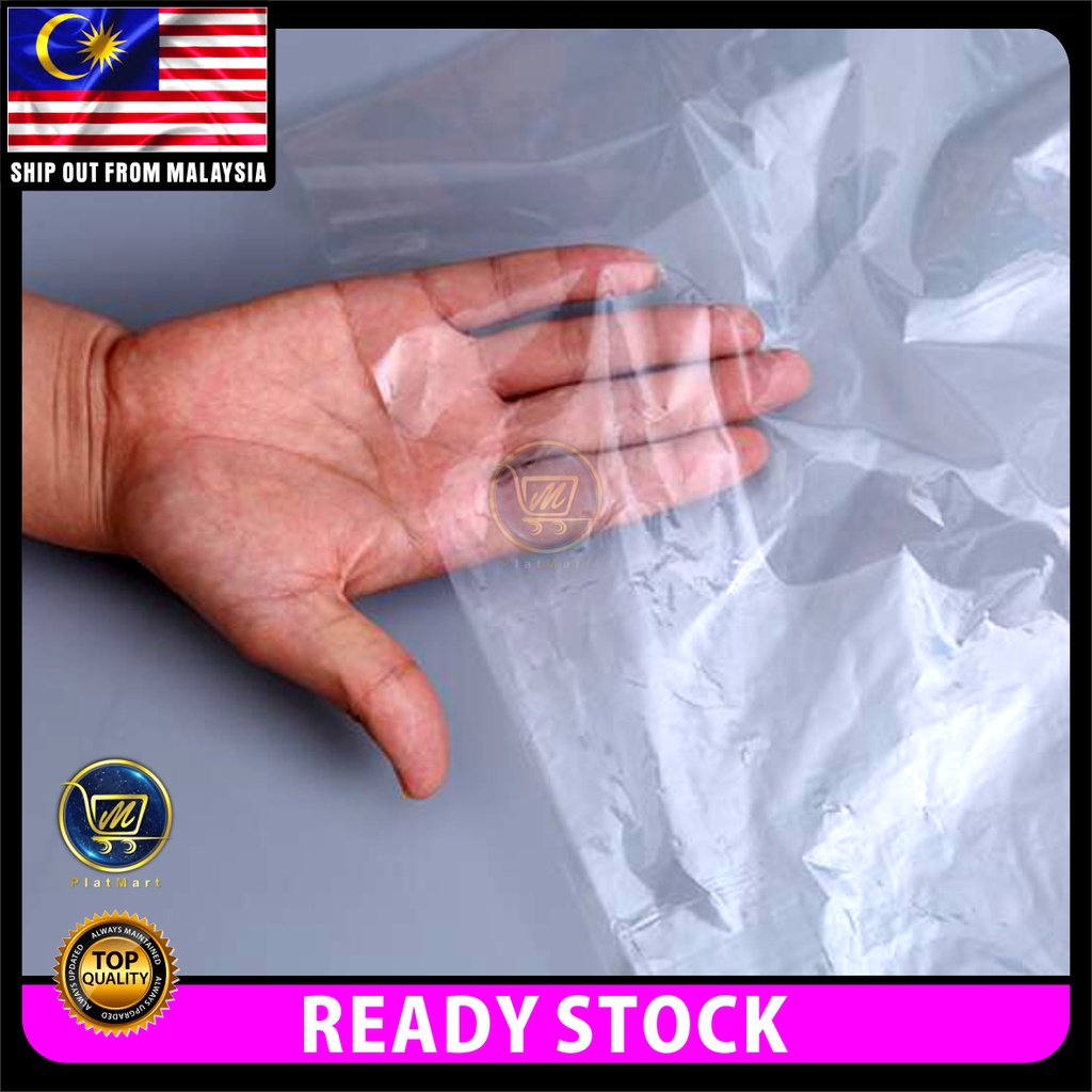 PlatMart - [READY STOCK] 50/100pcs Laundry Clear Plastic Polythene ...