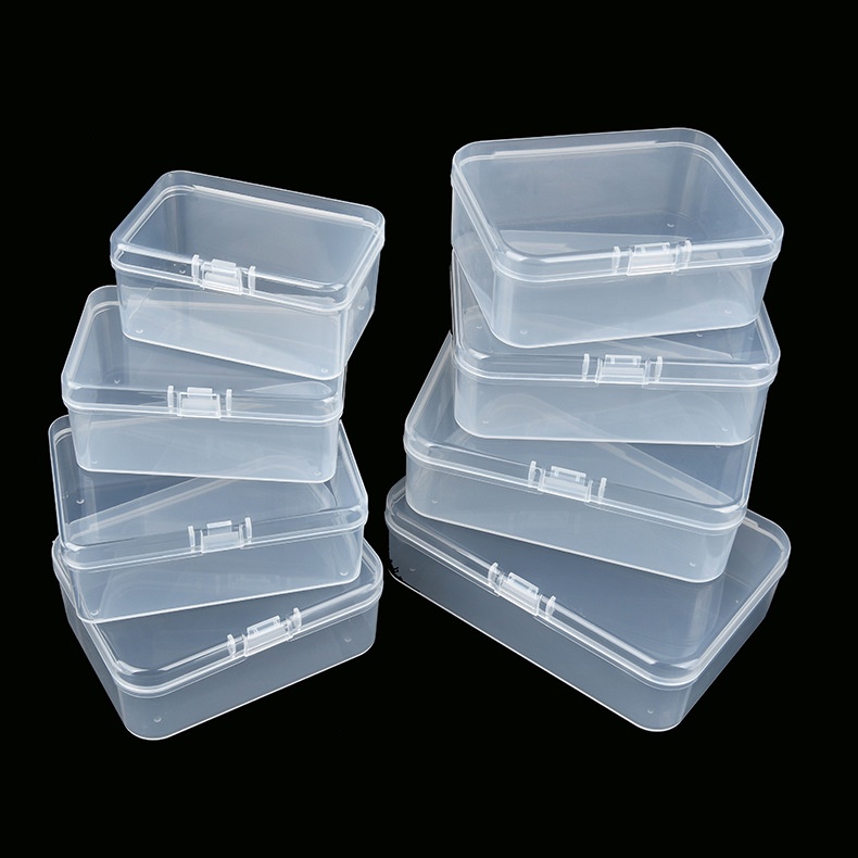 6Pcs Multiple Sizes Mini Plastic Box Dustproof Durable Strong Jewelry ...
