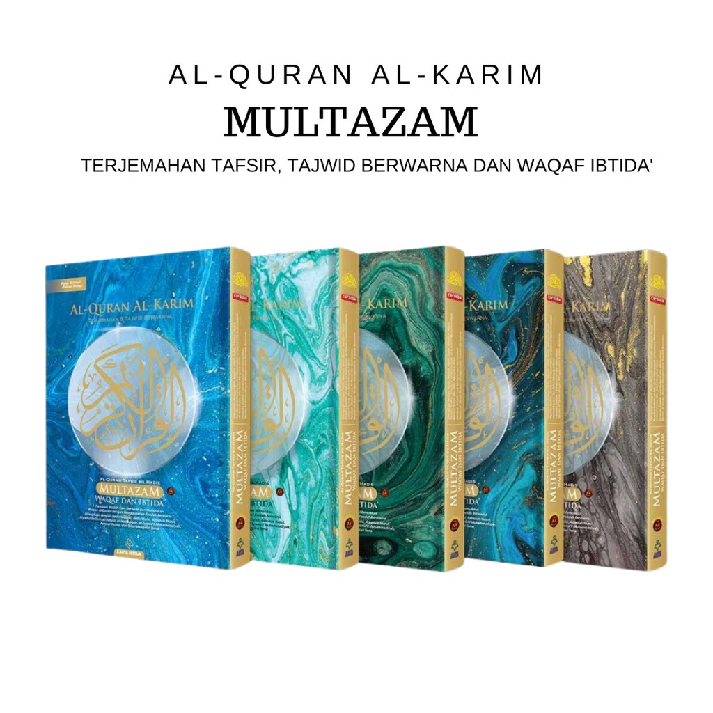 GIFTBOX SURPRISE AL-QURAN MULTAZAM TERJEMAHAN DAN TAJWID WARNA SERTA WAQAF IBTIDA WITH SEJADAH ...