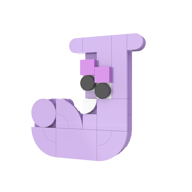 Buildmoc creative Alphabet Lore 26 English letters model MOC Set ...