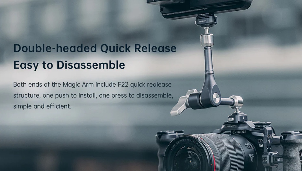 FALCAM F22 11/7/3 Inch Quick Release Magic Arm Flexible Double Head ...