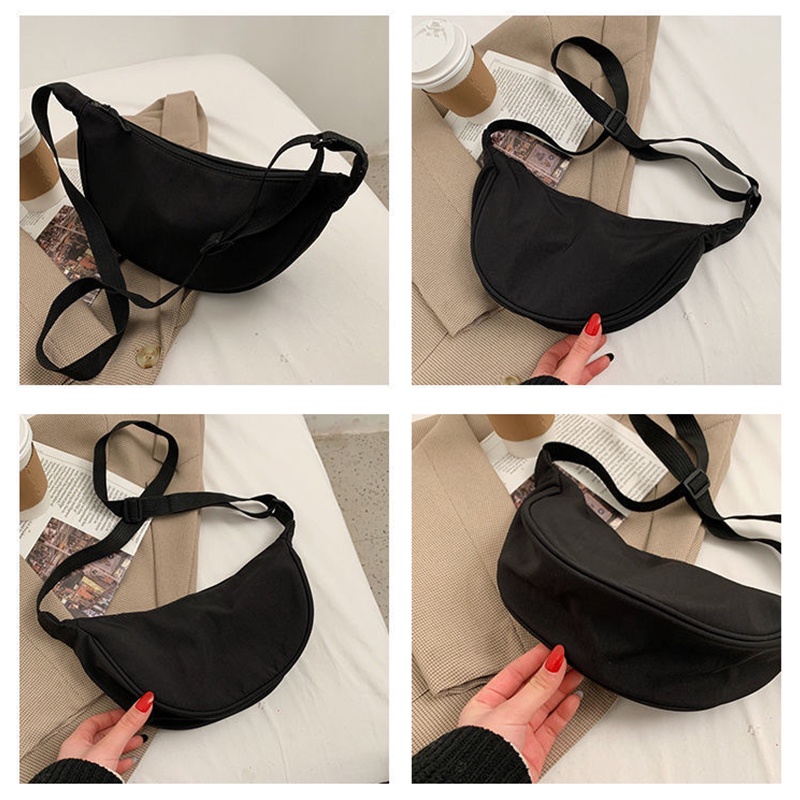 Chest Bag Women Shoulder Sling Bag Canvas Bag Underarm Bag Casual ...