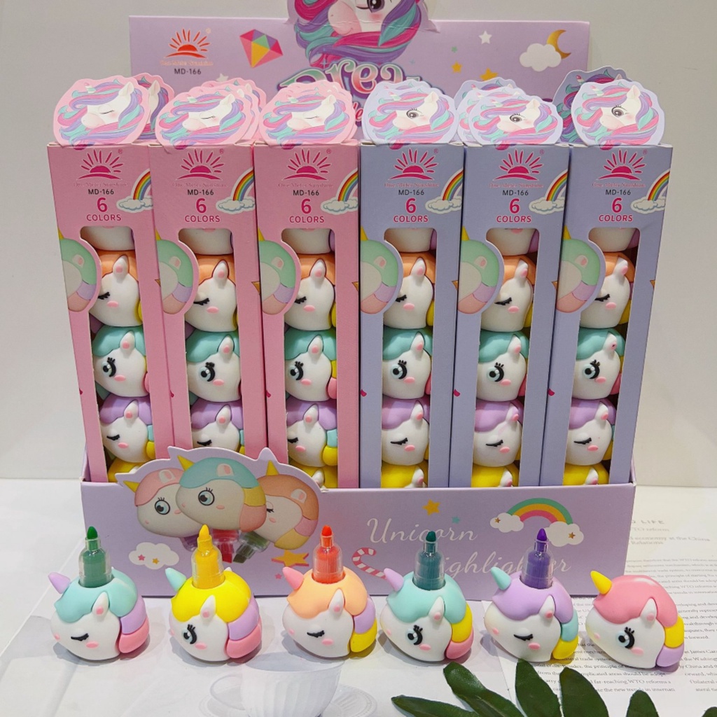 Stackable Octopus Highlighter Pen 5colour set School Office Stationary ...